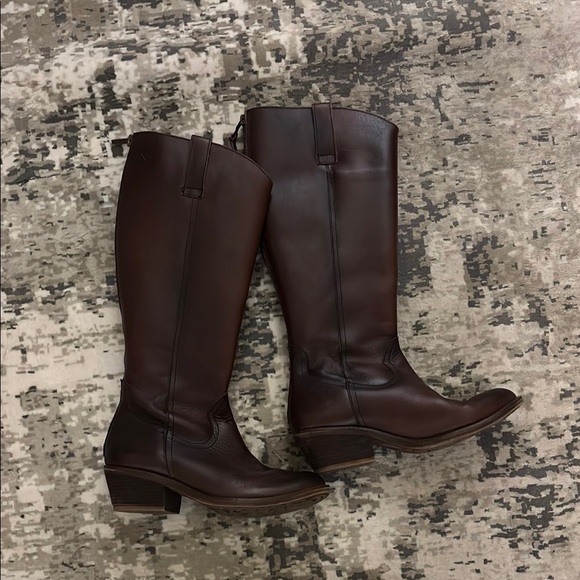 Born | Shoes | Born Genuine Burgundy Brown Leather Riding Boot Size 85 ...